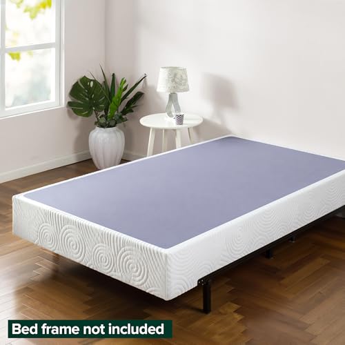ZINUS Metal Box Spring with Wood Slats, 9 Inch Mattress Foundation, Sturdy Steel Structure, Easy Assembly, Twin XL