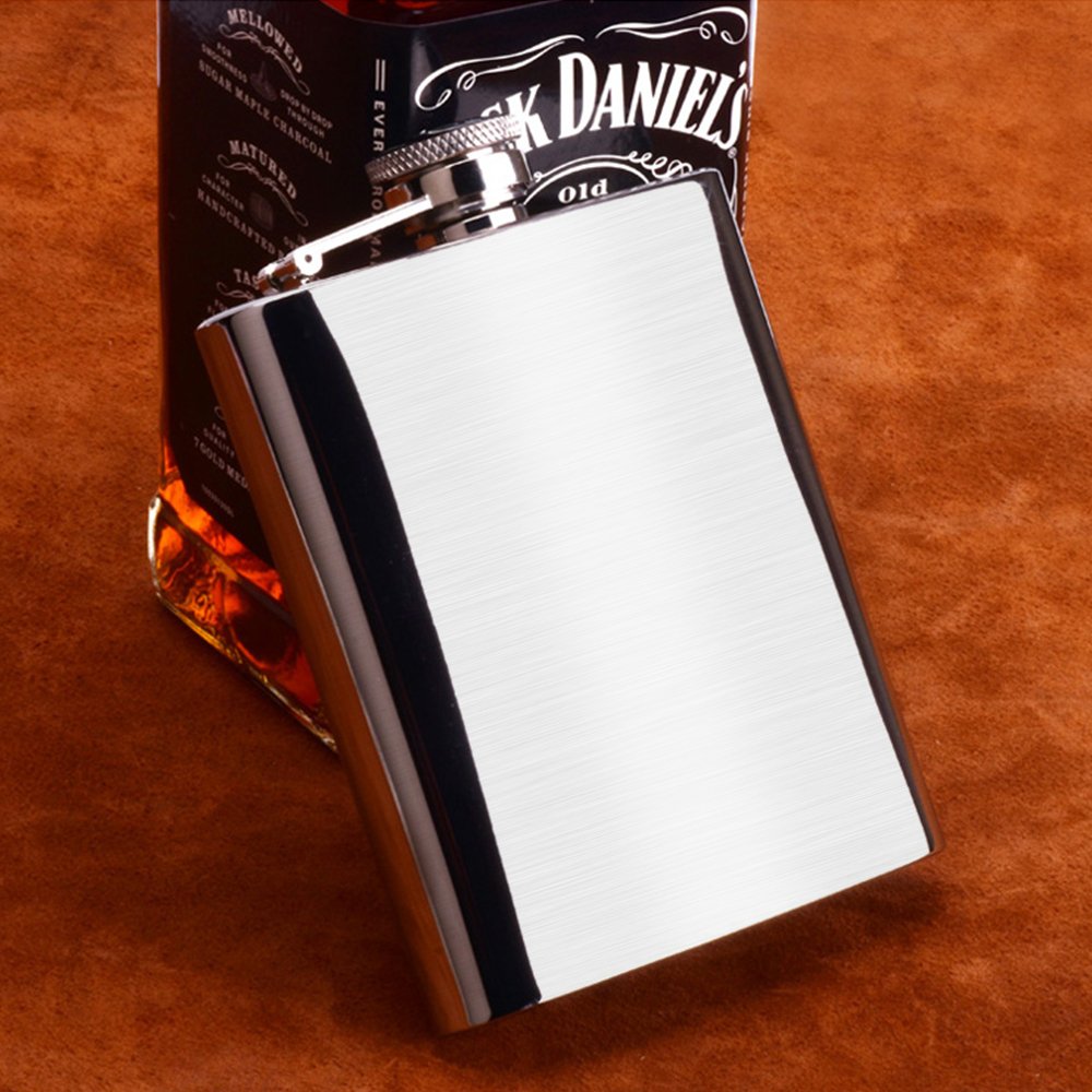maxin 2 Packs Hip Flask with Funnel, 5oz and 8 oz tainless Steel Leak Proof Liquor Hip Flasks with Funnel for Storing Whiskey,Alcohol, Rum and Vodka
