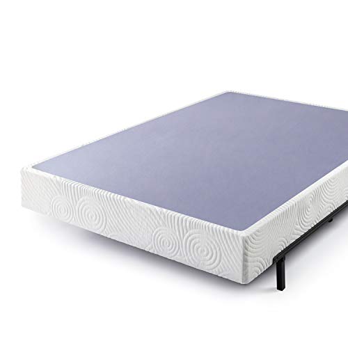 ZINUS Metal Box Spring with Wood Slats, 9 Inch Mattress Foundation, Sturdy Steel Structure, Easy Assembly, Twin XL
