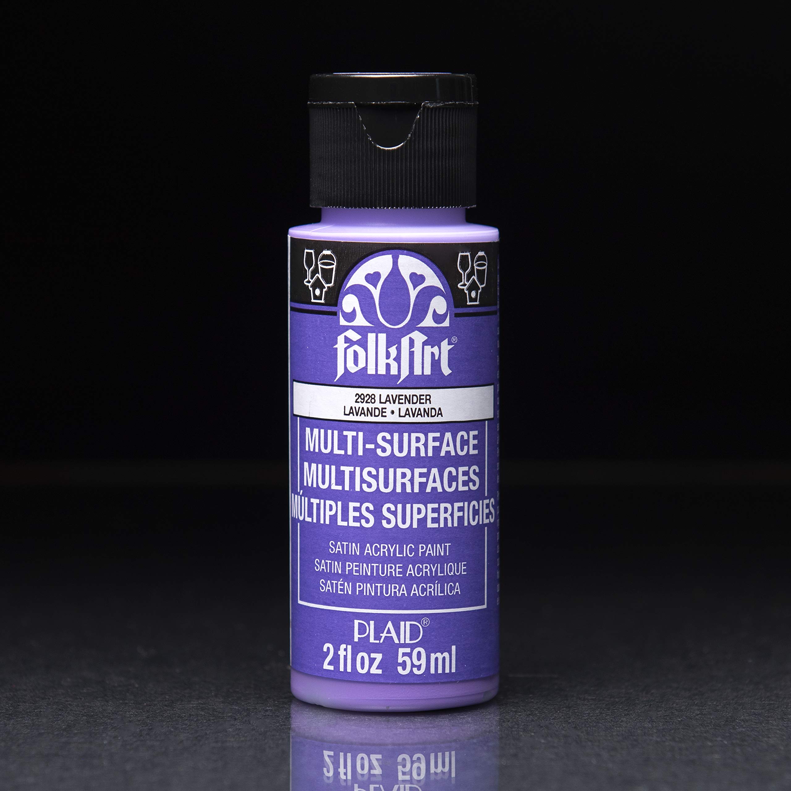 FolkArt 16 Piece Multi Surface Acrylic Craft Paint Set Formulated to be Non-Toxic that is Perfect for Beginners and Artists, Bright Colors Count, 2 Fl Oz (Pack of 16)