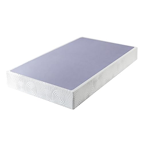 ZINUS Metal Box Spring with Wood Slats, 9 Inch Mattress Foundation, Sturdy Steel Structure, Easy Assembly, Twin XL