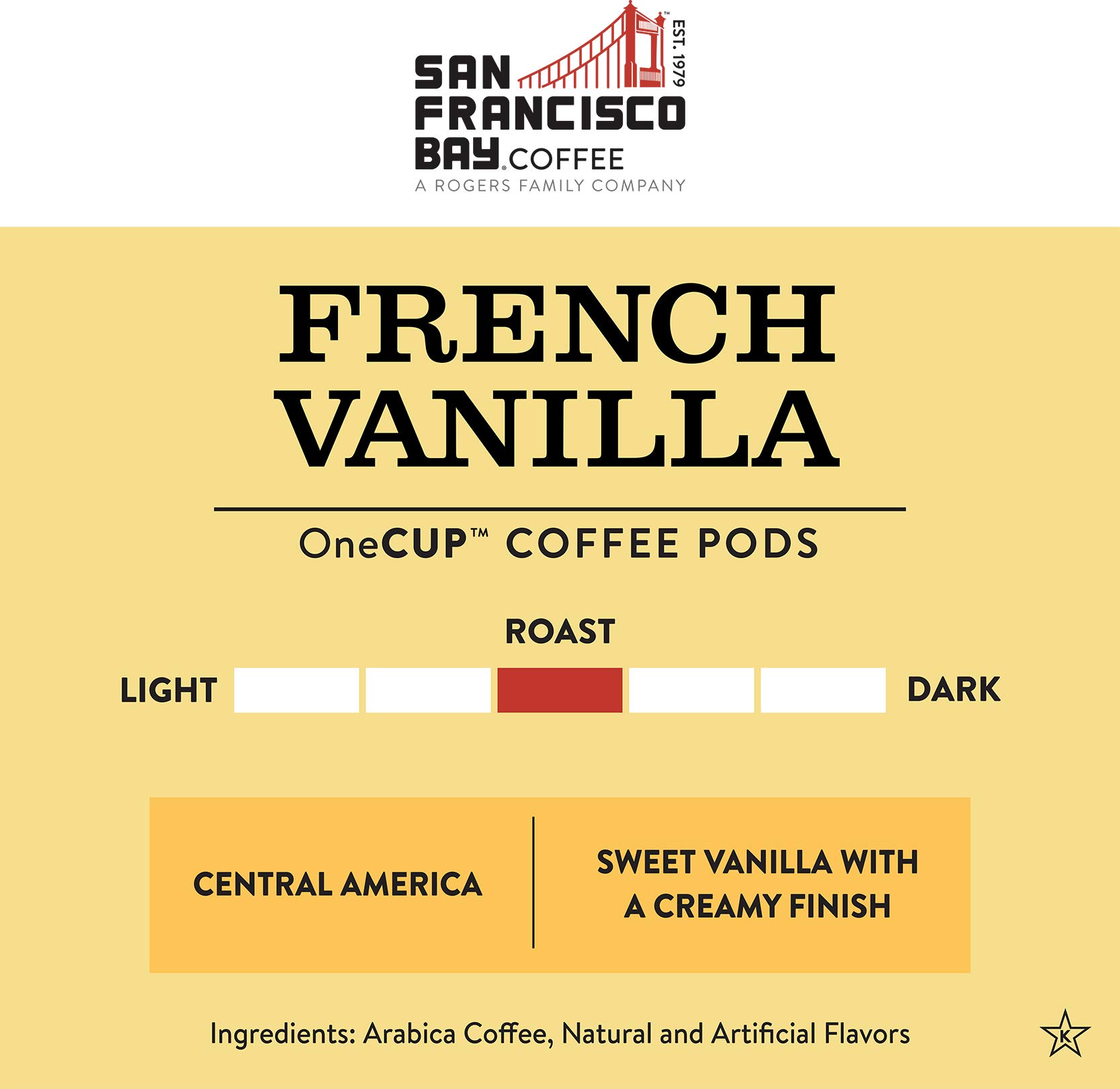 San Francisco Bay Compostable Coffee Pods - French Vanilla (80 Ct) K Cup Compatible including Keurig 2.0, Flavored, Medium Roast
