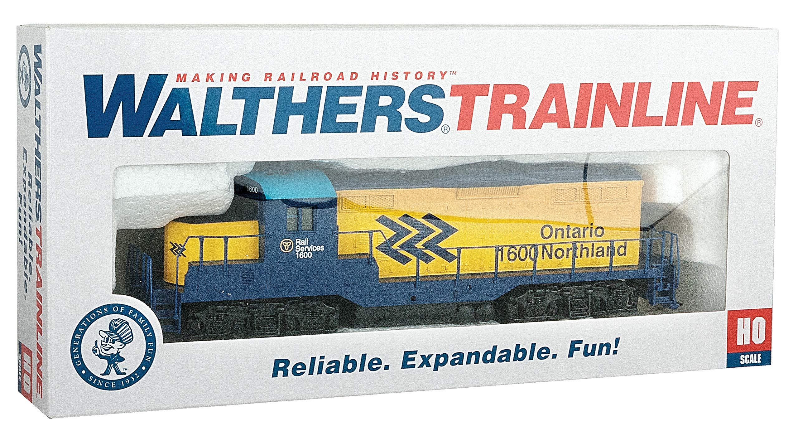 Walthers Trainline HO Scale Model HO Scale Model EMD GP9M Standard DC Ontario Northland #1600