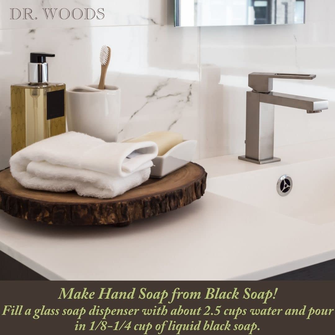 Dr. Woods Raw Moisturizing Black Coconut Papaya Soap with Organic Shea Butter, 8 Ounce