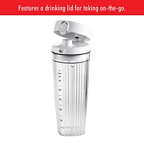 ZWILLING Enfinigy Personal Blender Jar with Drinking Lid and Vacuum Lid - White