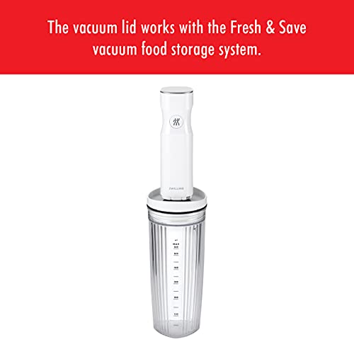 ZWILLING Enfinigy Personal Blender Jar with Drinking Lid and Vacuum Lid - White