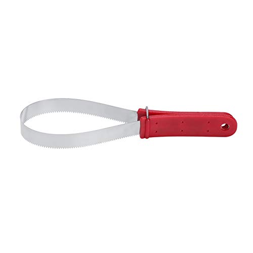Pssopp Horse Shedder Scraper Stainless Steel Horse Sweat Scraper Metal Animal Equine Sweat Scraper Shedder Horse Grooming Brushes Combs Single Metal Shedding Blade