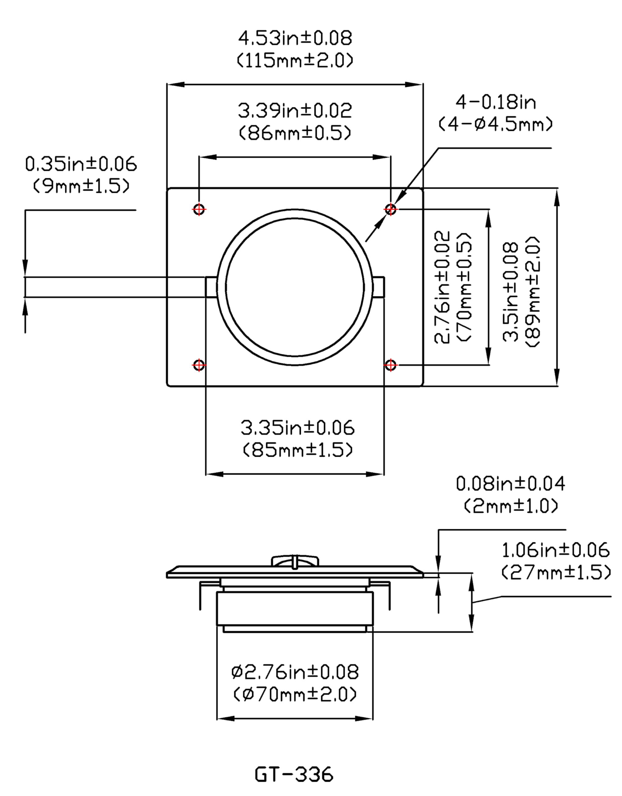 Goldwood Sound Inc. Sound Module, Titanium Dome Tweeters 120 Watt Each 8ohm Replacement 2 Tweeter Pack (GT-336-2)