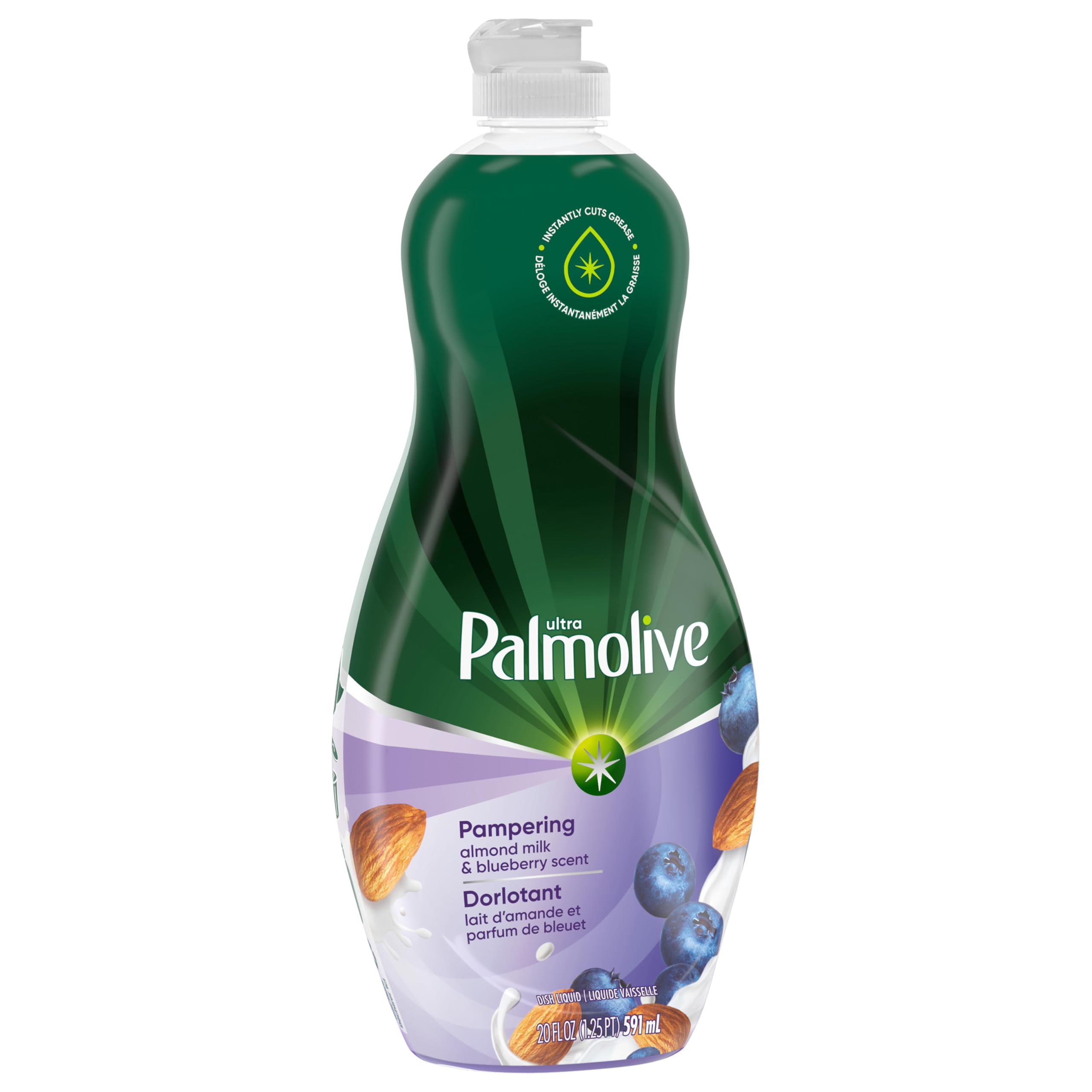 Palmolive Ultra Soft Touch Dish Soap, Almond Milk & Blueberry 20 fl oz, Packaging May Vary