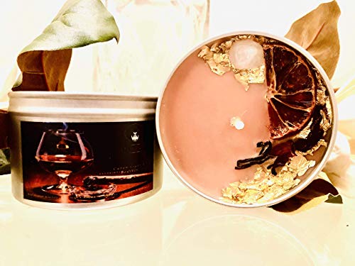 Crystals and Herb Soy Candles|Aromatherapy Candles|Reiki Crystals|Energy Candles|Strong Masculine Scent|Candle Gift Set For Him|Scented Soy