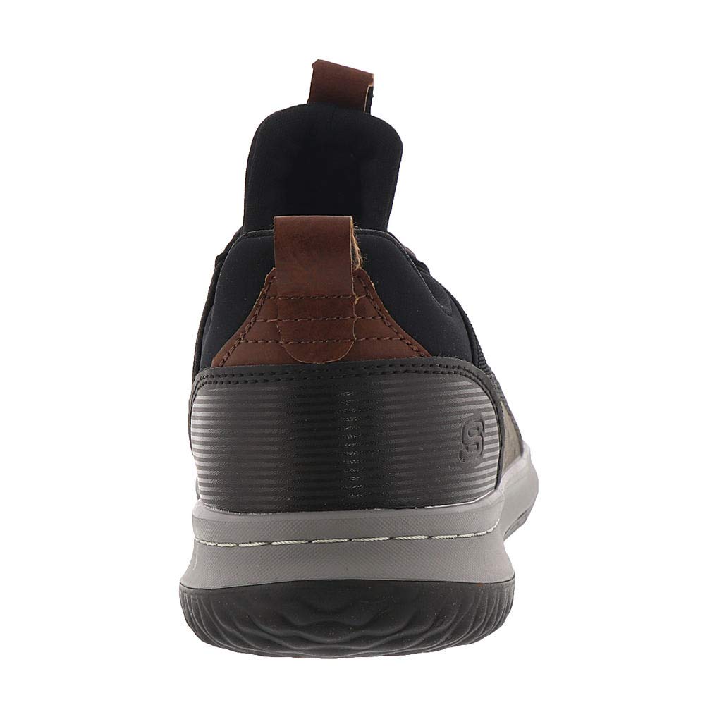 Skechers Men's Classic Fit-Delson-Camden Sneaker,black/Grey,10.5 M US