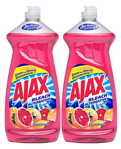 Ajax Dish Washing Soap Bleach Alternative, Ruby Red Grapefruit, 28oz, 2 Pack