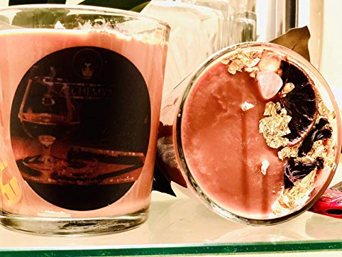 Crystals and Herb Soy Candles|Aromatherapy Candles|Reiki Crystals|Energy Candles|Strong Masculine Scent|Candle Gift Set For Him|Scented Soy