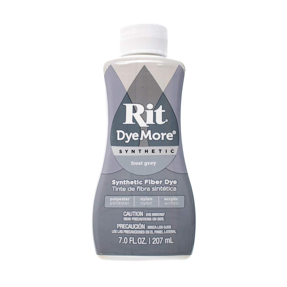 Synthetic Rit Dye More Liquid Fabric Dye β Wide Selection of Colors β 7 Ounces - Frost Gray