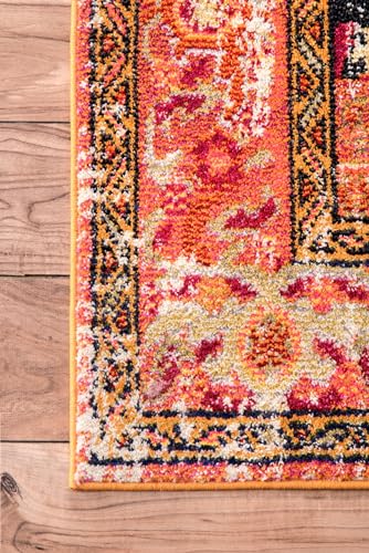 nuLOOM Vintage Mackenzie Runner Rug, 2' 6" x 12', Orange