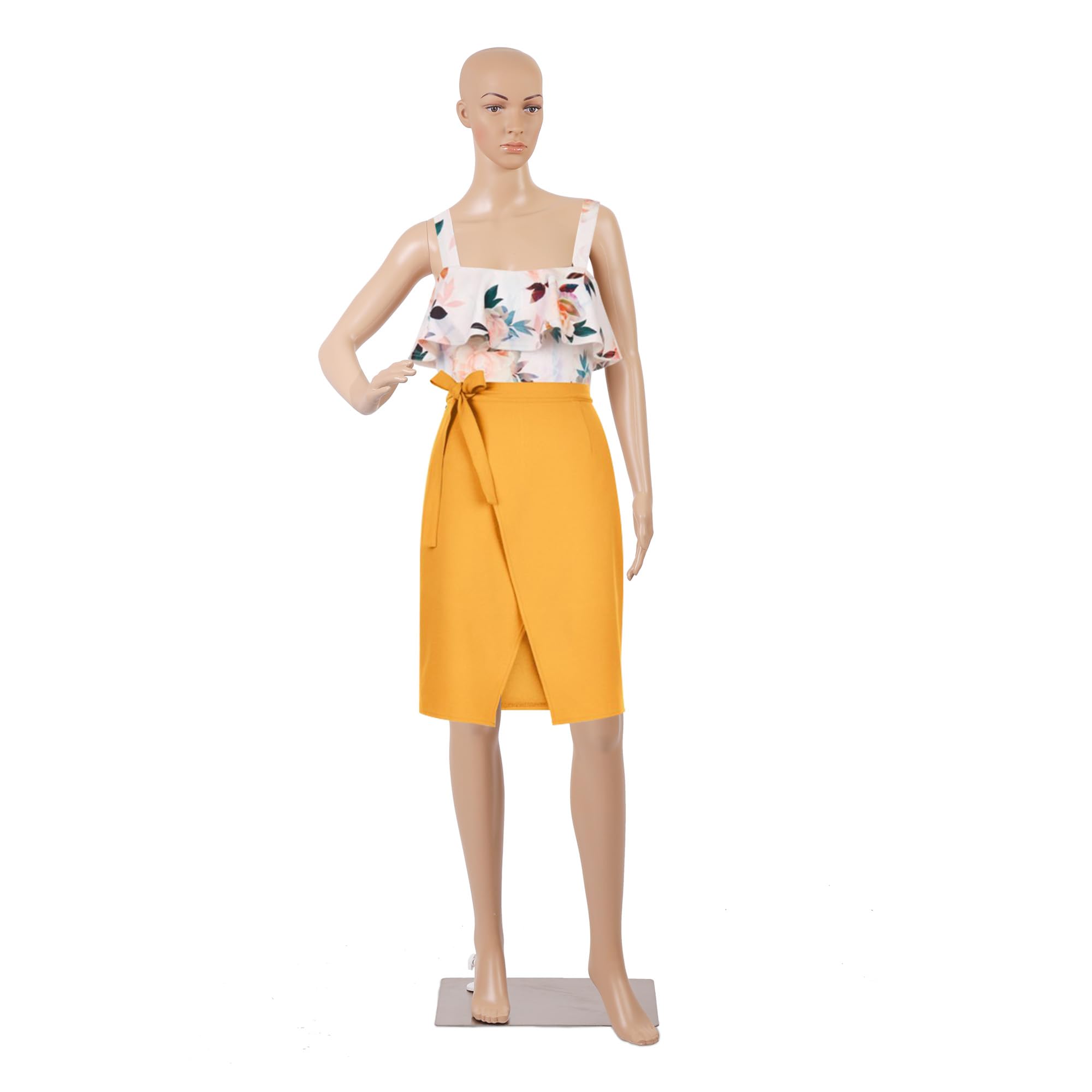 Female Mannequin Manikin Dress Form Female Full Body 69 Inch Adjustable Mannequin Stand Realistic Mannequin Display Head Turns Dress Model W/ Metal Base