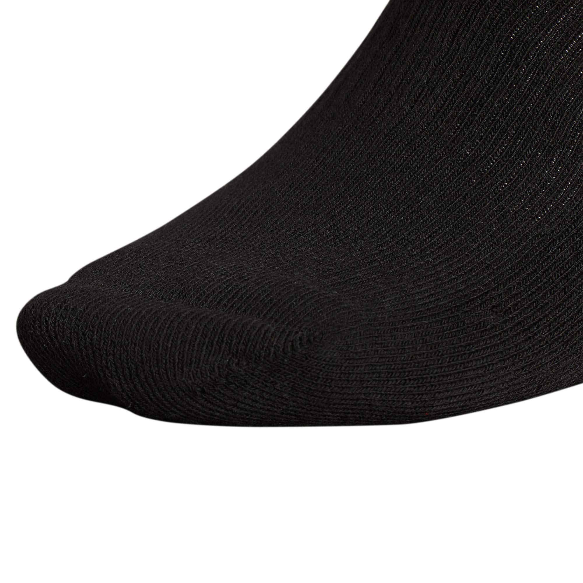 adidas Men's Athletic Cushioned No Show Socks with Arch Compression for a Secure fit (6-Pair), Black/Aluminum 2, X-Large