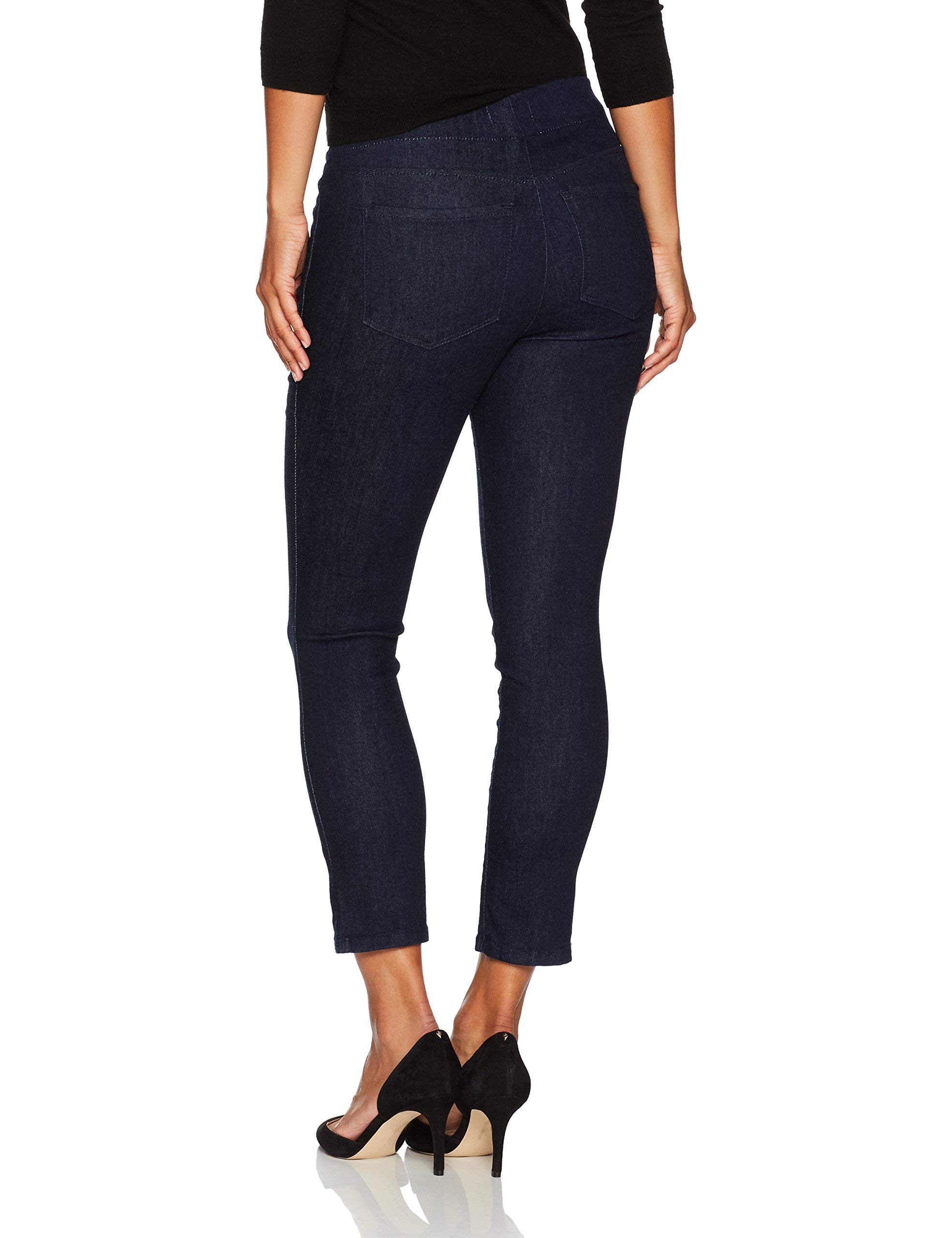 NYDJ Women's Petite Size Alina Pull On Ankle Jeans, Rinse, 10P