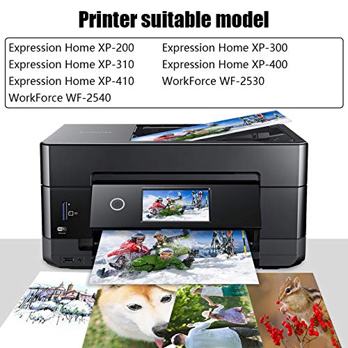 NoahArk 3 Packs 200XL Remanufactured Ink Cartridge Replacement for Epson 200 XL T200XL use for Expression Home XP-200 XP-300 XP-310 XP-400 XP-410 Workforce WF-2520 WF-2530 WF-2540 Printer (3 Black)