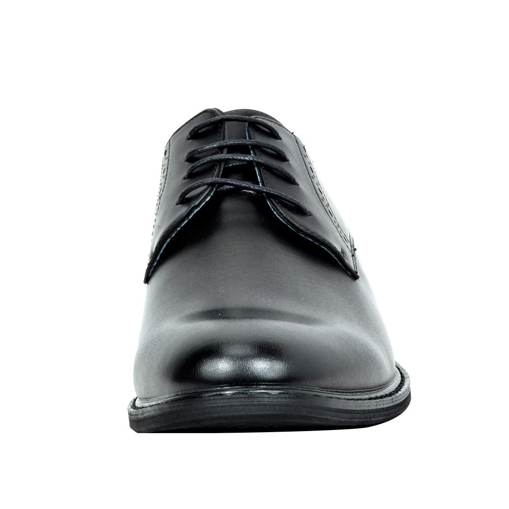 Bruno Marc Men's Prince-16 Black Leather Lined Dress Oxfords Shoes Size 9 M US