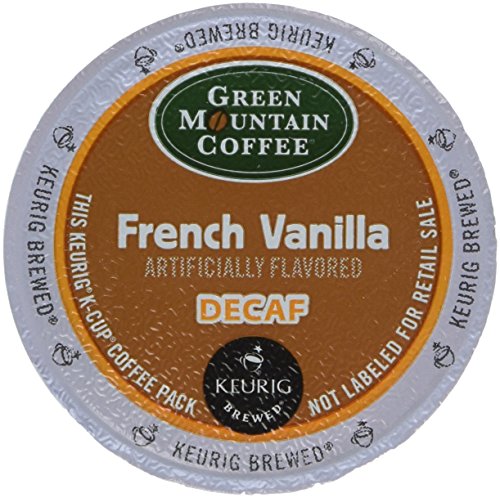 Green Mountain Coffee, French Vanilla Decaf, Single-Serve Keurig K-Cup Pods, Light Roast, 48 Count (2 Boxes of 24 Pods)