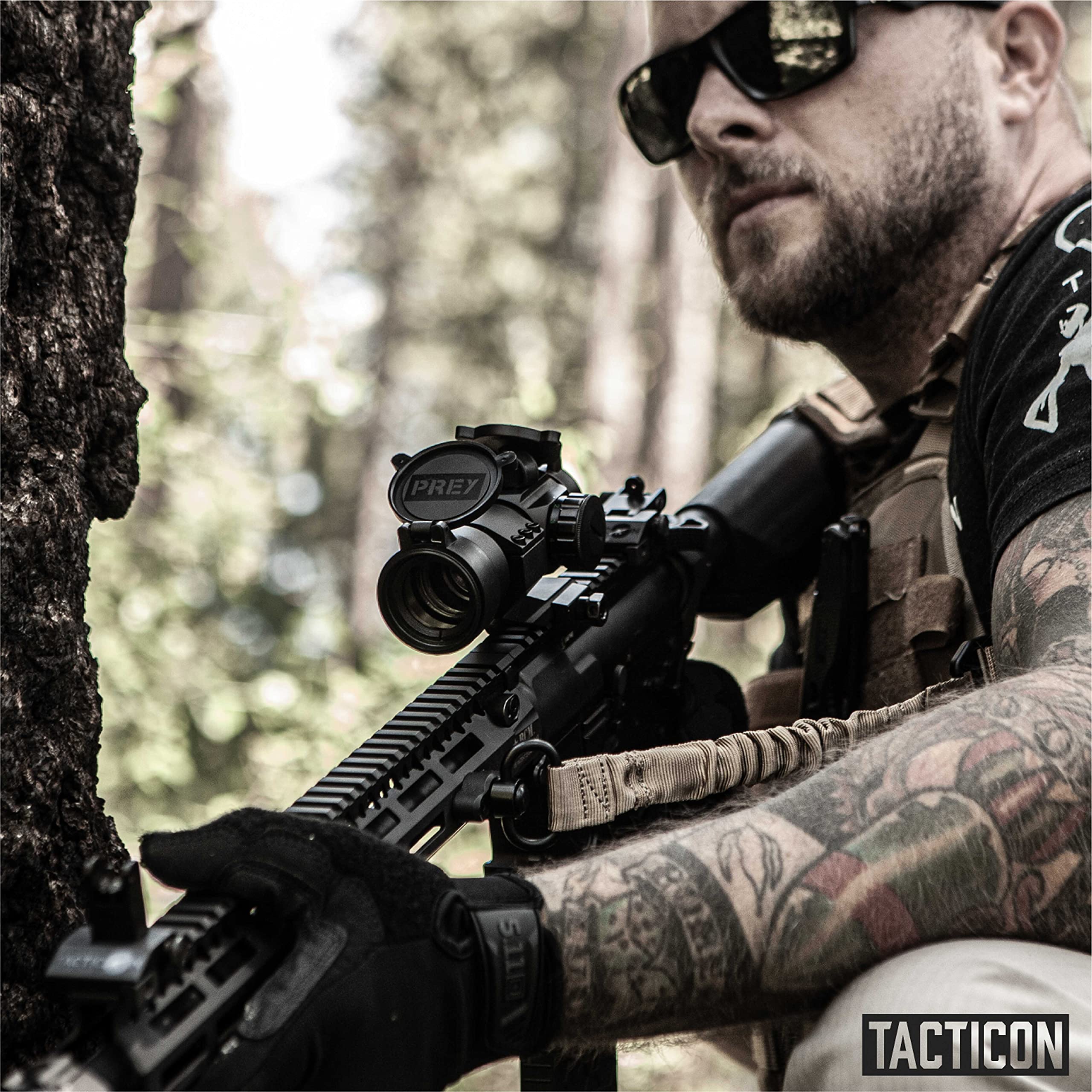 Tacticon™ Predator V1 Red Dot Green Dot Sight | Combat Veteran Owned Company | Absolute Co-Witness | Waterproof Fog Proof Optic | Tactical Rifle AR 15 Accessories