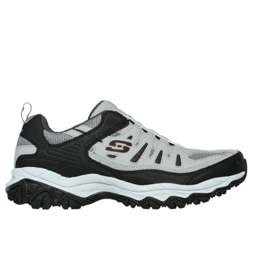 Skechers mens Afterburn M. Fit Wonted Loafer, Gray/Black, 14 US