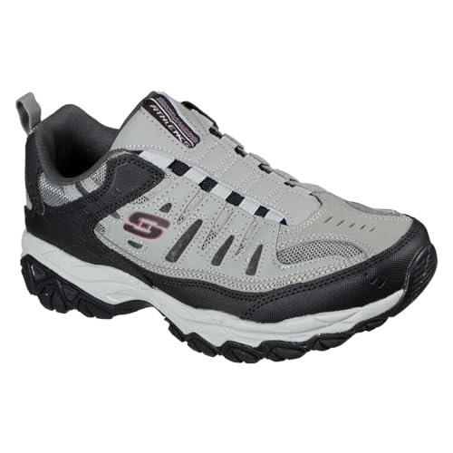 Skechers mens Afterburn M. Fit Wonted Loafer, Gray/Black, 14 US
