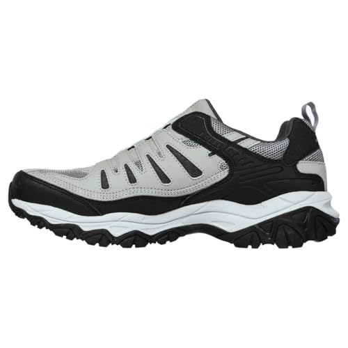 Skechers mens Afterburn M. Fit Wonted Loafer, Gray/Black, 14 US