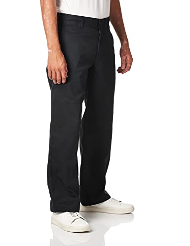 Dickies mens Flex Double Knee Work Loose Straight Fit Big Pants, Black, 48W x 30L US