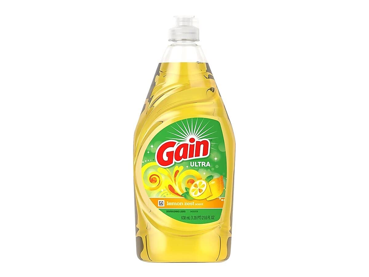 Gain 97625 Ultra Liquid Dishwasher Detergent, Lemon Zest Scent