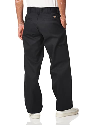 Dickies mens Flex Double Knee Work Loose Straight Fit Big Pants, Black, 48W x 30L US