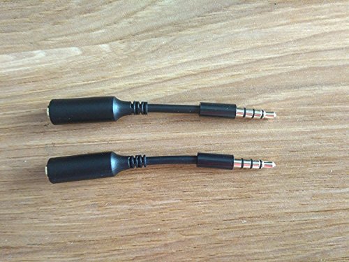 Accessonico 2 Pack Headphone Jack Adapter Android Phone Ultra Slim Audio Extender Replacement for Life Proof 3.5 mm Short Extension Cable AUX Skinny Dongle Compatible with Lifeproof