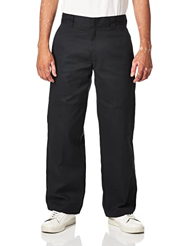 Dickies mens Flex Double Knee Work Loose Straight Fit Big Pants, Black, 48W x 30L US