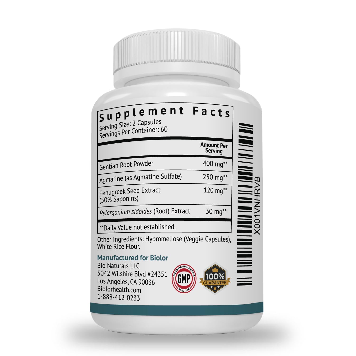 Biolor HungerUp™ - Appetite Stimulant (with No Artificial Fillers) - Effective Weight Gain Pills with Fenugreek Extract to Increase Appetite and Gain Weight