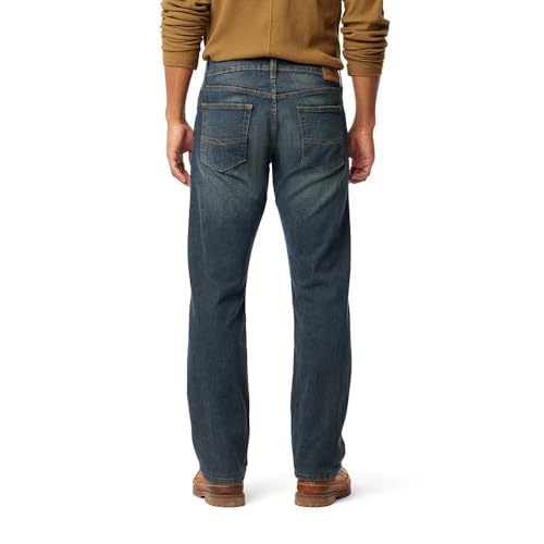 Levi Strauss Signature Gold Men's Regular Straight Fit Jeans, Bigfoot, 36W x 34L