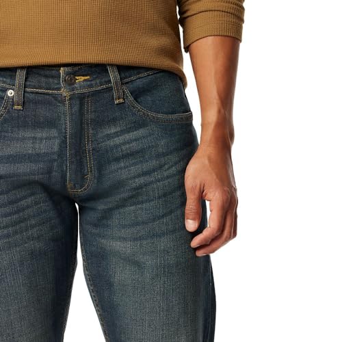 Levi Strauss Signature Gold Men's Regular Straight Fit Jeans, Bigfoot, 36W x 34L
