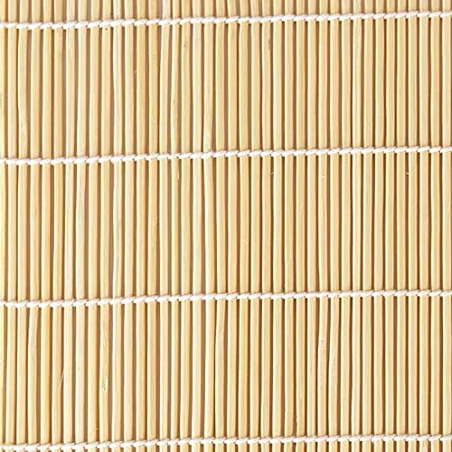 AIKS 2PCS Natural Bamboo Sushi Rolling Mat Sushi Roller Inch for Making Sushi 9x9.5 Inch
