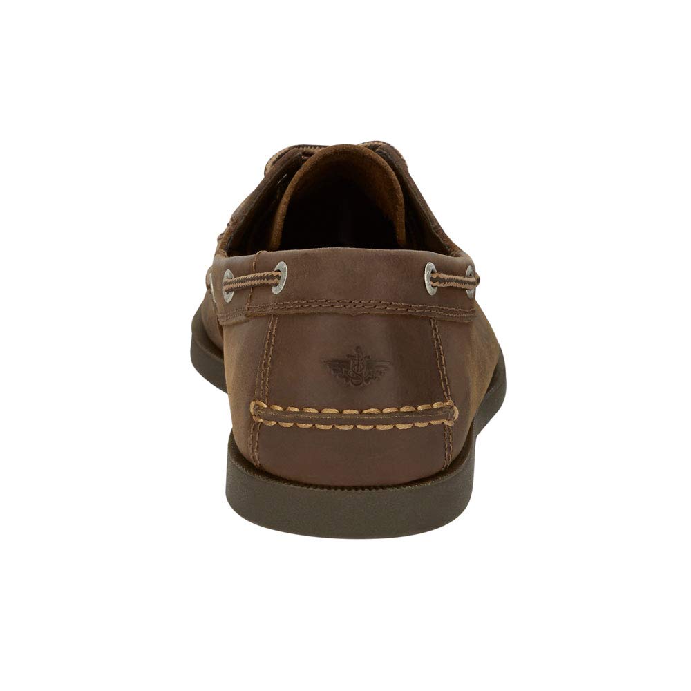 Dockers Men’s Vargas Leather Handsewn Boat Shoe,Rust, 10.0 W US