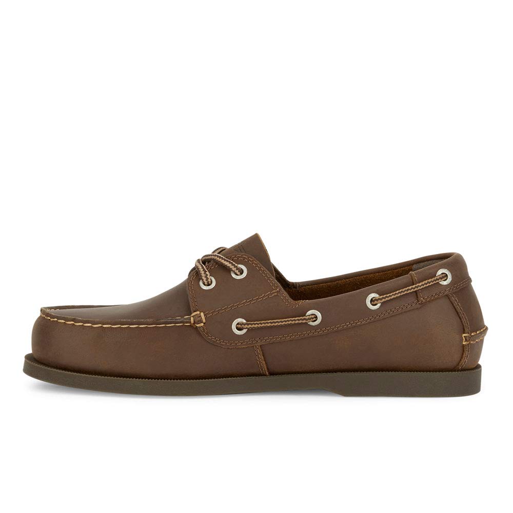 Dockers Men’s Vargas Leather Handsewn Boat Shoe,Rust, 10.0 W US