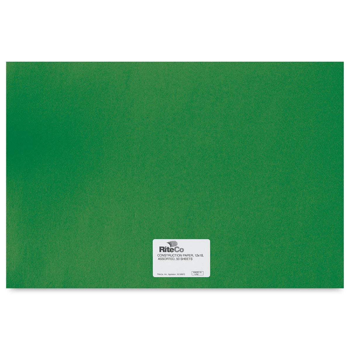 RiteCo Construction Paper, 12" x 18", Holiday Green