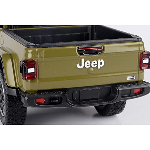 Motormax Toy 2021 Gladiator Overland (Open Top) Pickup Truck Matt Green 124-127 Diecast Model Car by Motormax 79367