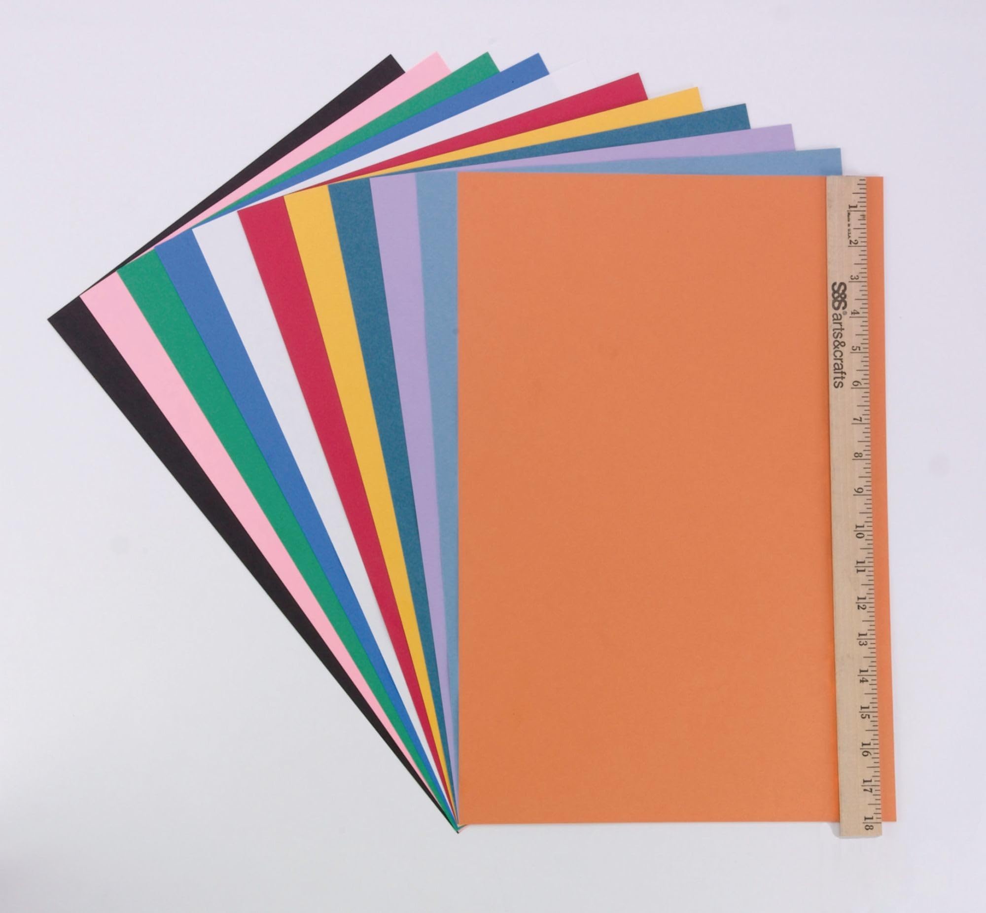 Pacon Tru-Ray Construction Paper, 76 lbs, 12 x 18, Assorted, 50 Sheets/Pack
