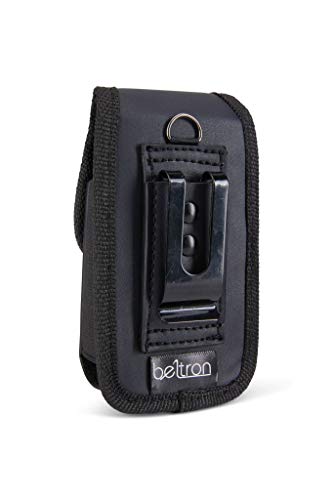 BELTRON Vertical Leather Pouch for DuraXE Epic E4830, DuraXV Extreme E4810, DuraXE E4710, DuraXV LTE E4610, Sonim XP3, XP3plus Features: Heavy Duty Belt Loop, Metal Belt Clip & Dual Magnet Closure