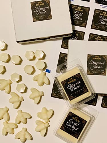 Luminous Jasper | Jasmine, Amber Musk | Organic Wax Melts | Beeswax Wax Melts | Scented Wax Tarts | Opulent Brilliance 3 oz
