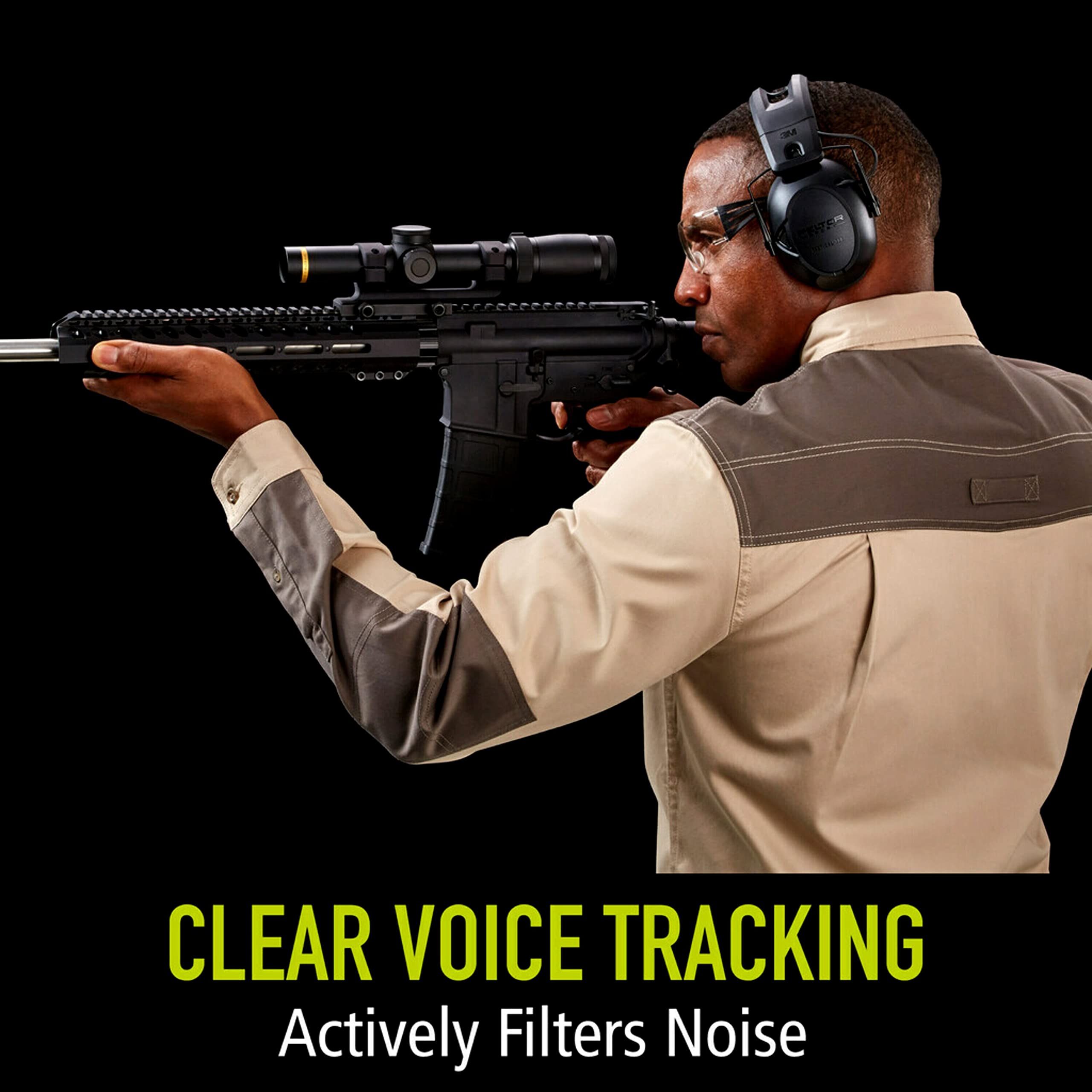 Peltor Sport Tactical 300 Smart Electronic Hearing Protector, Bluetooth Wireless Ear Muffs, NRR 22 dB, Bluetooth Headphones With Recessed Microphone, Ideal For Range, Shooting & Hunting (TAC300-OTH)