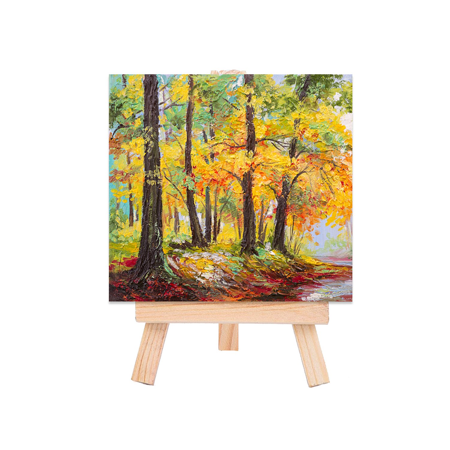 12 Pack Mini Canvas Panels for Halloween Painting Craft Drawing (3 x 3 Inch)