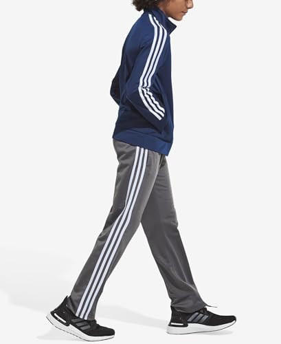 adidas Boys' Active Sports Athletic Tricot Jogger Pant, Iconic Grey Five, Small (8/10)
