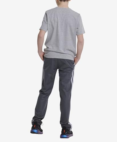 adidas Boys' Active Sports Athletic Tricot Jogger Pant, Iconic Grey Five, Small (8/10)