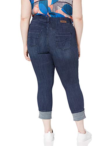 Jag Jeans Women's Plus Size Maddie Skinny Cuffed Jean, Night Breeze, 14W